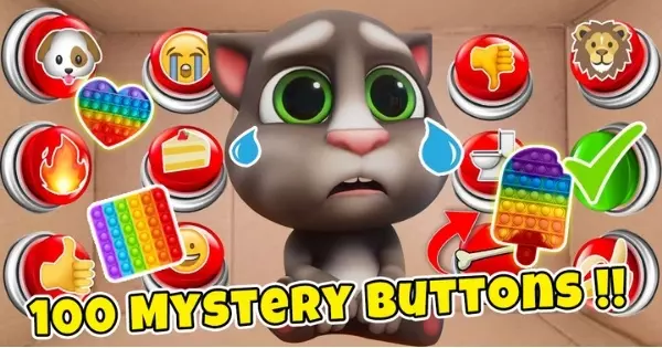 The 100 Mystery Buttons Challenge! How Fast Are You Able To Get Out ...