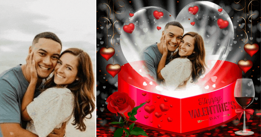 Celebrate Valentine's Day With Heart Frame! - DiggFun | All Games Quizzes, Trivia, Photos and ...